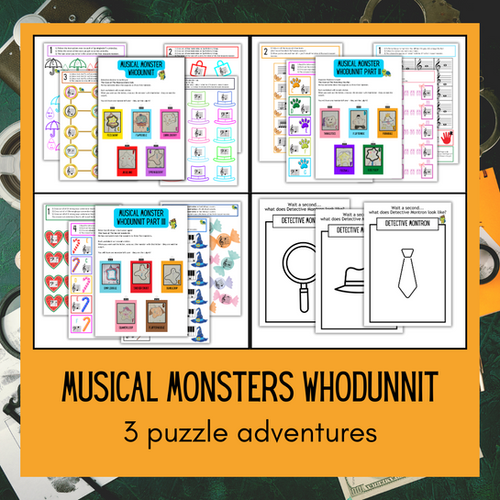Musical Monsters Whodunnit | BusyLittleTurtle