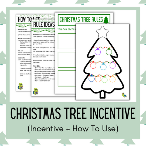 Christmas Tree Incentive | BusyLittleTurtle