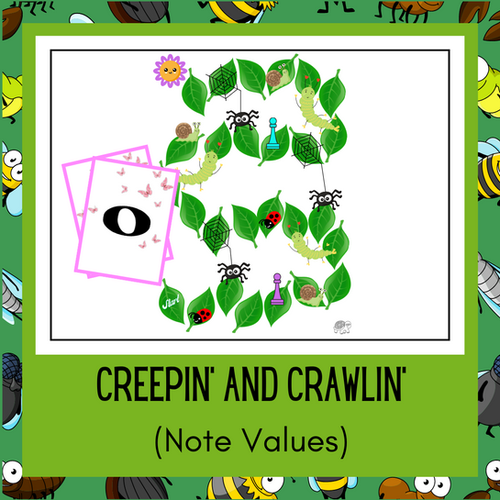 Creepin' and Crawlin' | Note Values Game | BusyLittleTurtle