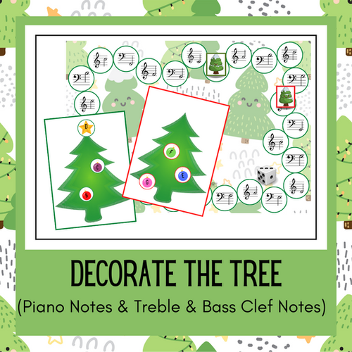 Decorate the Tree | Christmas Note Reading Game | BusyLittleTurtle