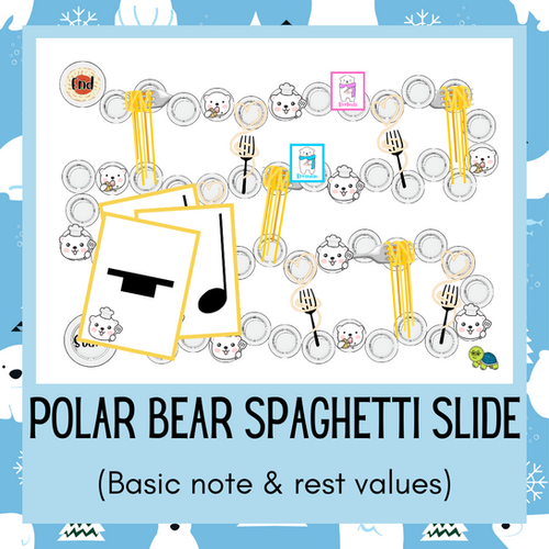 Polar Bear Spaghetti Slide | BusyLittleTurtle