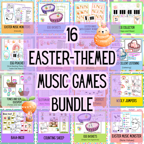 Easter Music Games Bundle | BusyLittleTurtle