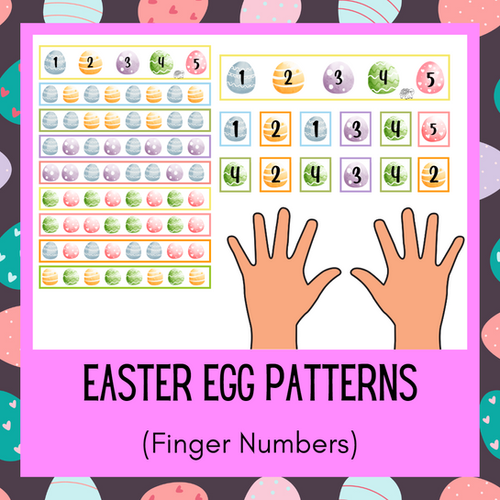 Easter Egg Patterns | Finger Numbers Activity | BusyLittleTurtle