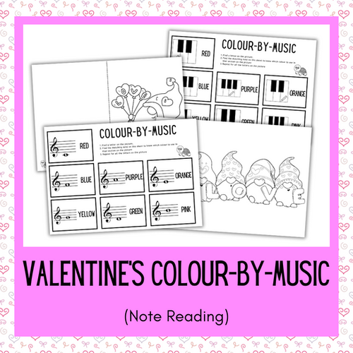 Valentine's Colour-By-Music | BusyLittleTurtle