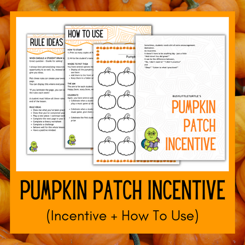 Pumpkin Patch Incentive | BusyLittleTurtle
