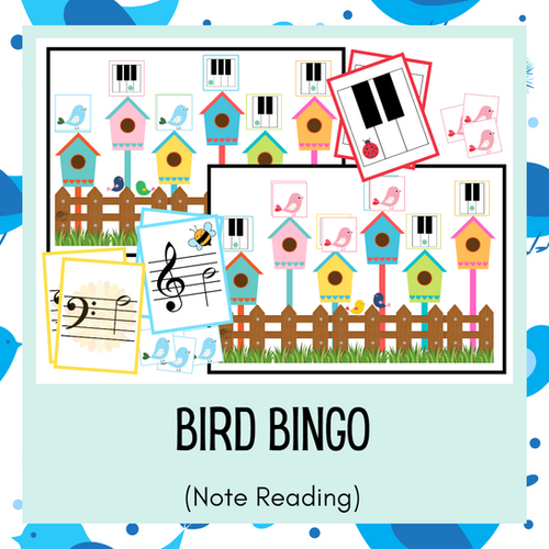 Bird Bingo | Note Reading Game | BusyLittleTurtle
