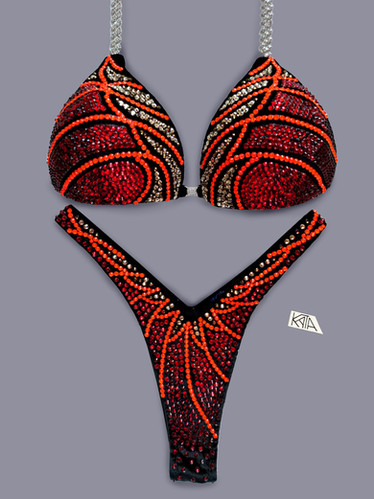 PHOENIX maroon figure competition suit kata.apparel | Kata Stage Apparel