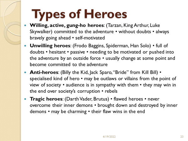 Types of Heroes | The Agora Foundation