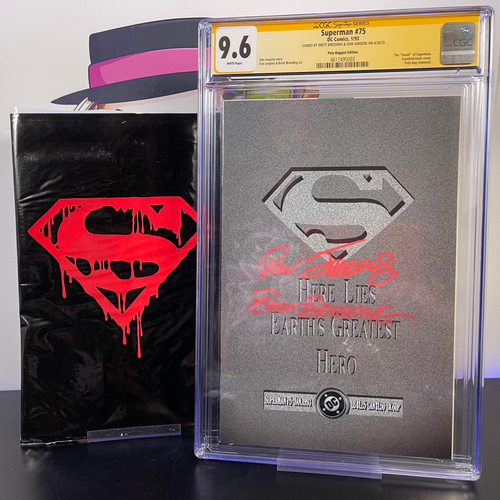 DC Superman 75 CGC 9.6 SS Signed by Brett Breeding & Dan Juergens | The ...