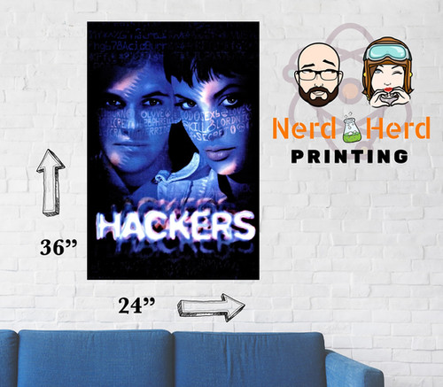 Hackers (1995) Movie Poster | Nerd Herd Printing