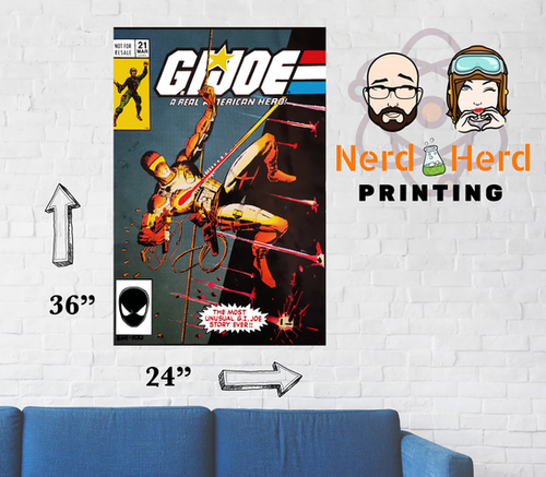 GI Joe #21 Comic cover | Nerd Herd Printing