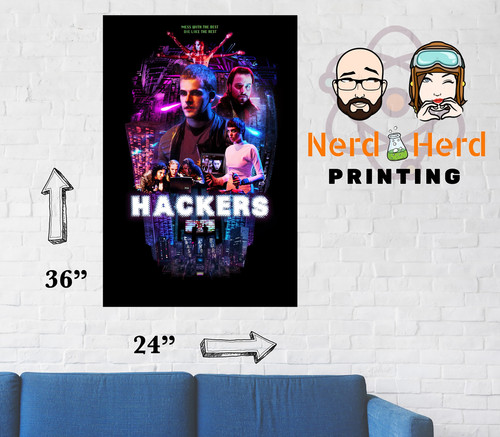 Hackers (1995) Movie Poster | Nerd Herd Printing