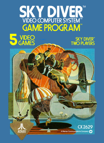 Sky Diver Atari Cover Art | Nerd Herd Printing