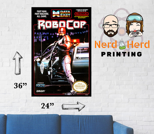 RoboCop NES Cover Poster | Nerd Herd Printing