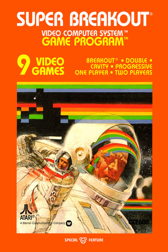 Super Breakout Atari Cover Art | Nerd Herd Printing