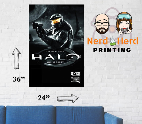 Halo Combat Evolved Anniversary Poster | Nerd Herd Printing