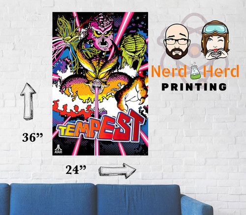 Tempest Arcade Artwork Poster | Nerd Herd Printing