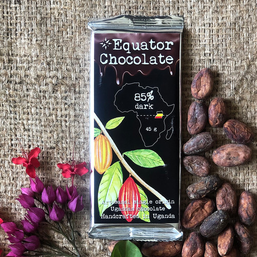 45g Classic Dark Chocolate bar - 85% Cocoa | Equator Chocolate