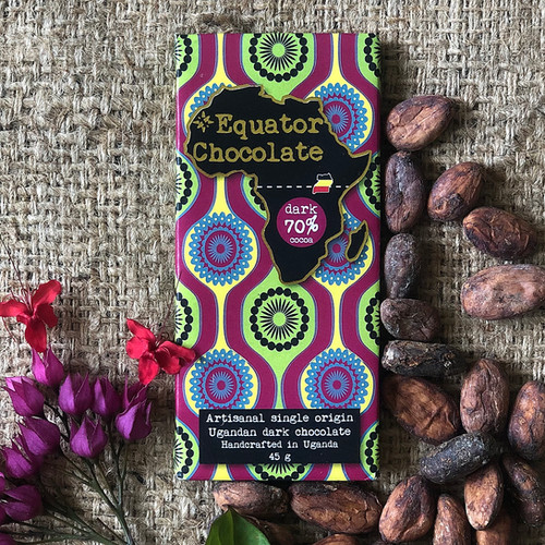 45g Premium Dark Chocolate bar - 70% Cocoa | Equator Chocolate