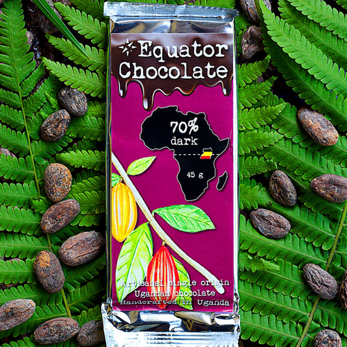 45g Classic Dark Chocolate bar - 70% Cocoa | Equator Chocolate