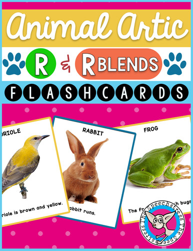 Animal Articulation Cards: R and R Blends | The Speechstress