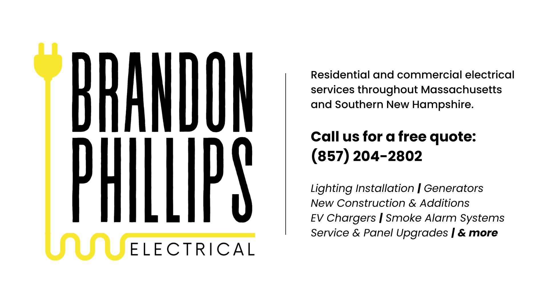 Brandon Phillips Electrical | MA & NH Services