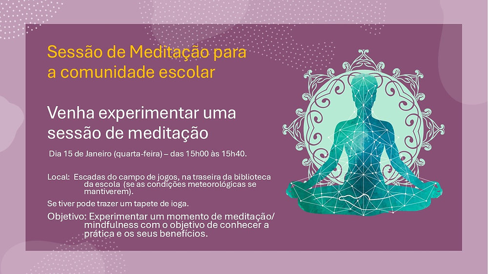 Sessão de meditação/mindfulness na ESPJAL