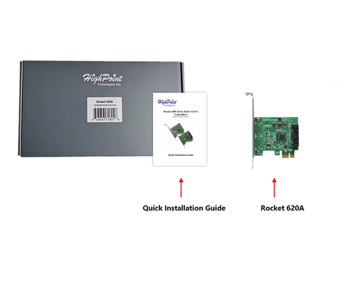 Rocket 620A 2-Channel 6Gb/s SATA PCIe 2.0 Host Bus Adapter | HighPoint ...