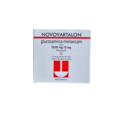 NOVOVARTALON Glucosamida - Meloxicam 1500 MG 15 MGCaja con 30 sobres en ...