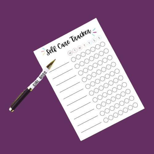 Self Care Tracker Printable | Squared Designs
