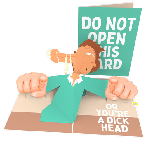 D*ck Head Pop Up Card | Unhinged Gifts