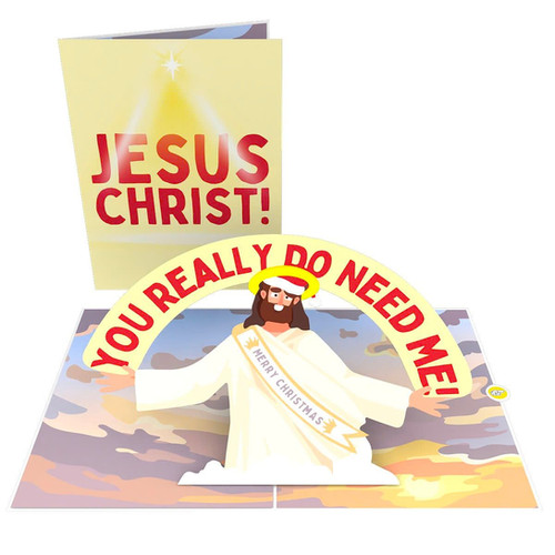 You Need Jesus Pop Up Card | Unhinged Gifts