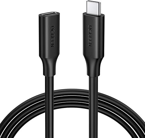 UGREEN USB-C/M to USB-C/F Gen2 5A Extension Cable 1m (Black) US353 10387