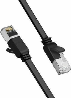 UGREEN Cat 6 U/UTP Pure Copper Ethernet Flat Cable 0.5m (Black) NW101 50183