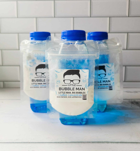 3 Mega Bubble Juice Concentrate Packets | Little Bubble Man