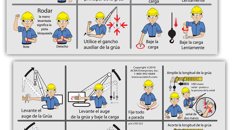 Mobile Crane Hand Signals SPANISH | Media Woodlands, LLC