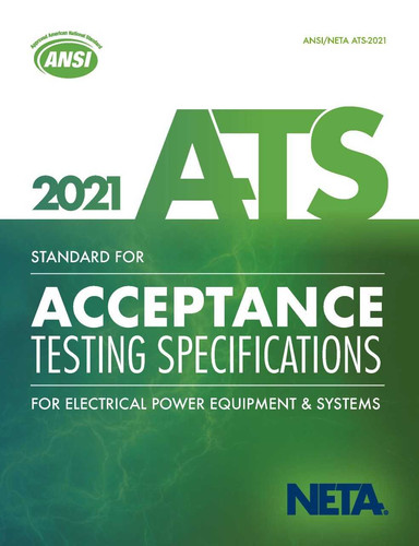 ANSI/NETA 2021 Standard for Acceptance Testing Specifications | Media ...