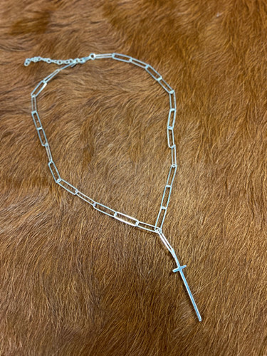 Paperclip Cross Necklace | HC Clothing