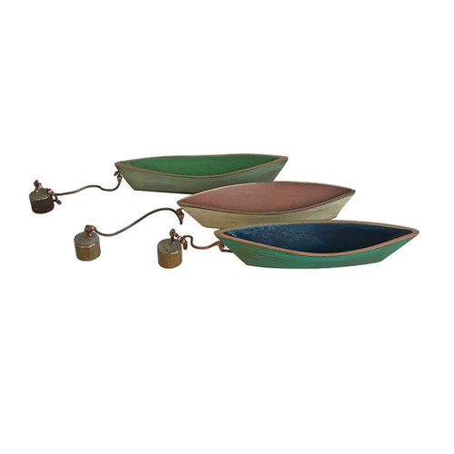 Bronze Dory with Anchor by Jack and Alice Mclean | Fourwindscraftguild