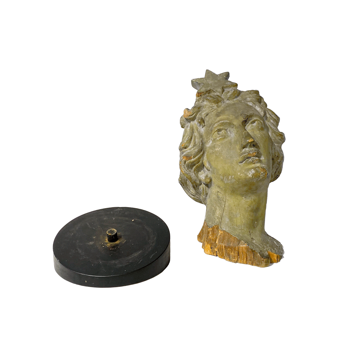 Carved Form of Lady Liberty Head | Sylvia Antiques