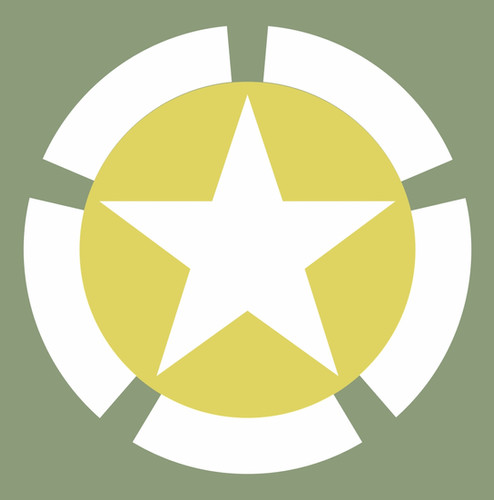 Invasion Star With Vesicant Paint - Paint Mask | Mil Vehicle Stencils