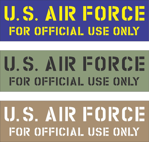 U.S. Air Force Side Marking | Mil Vehicle Stencils