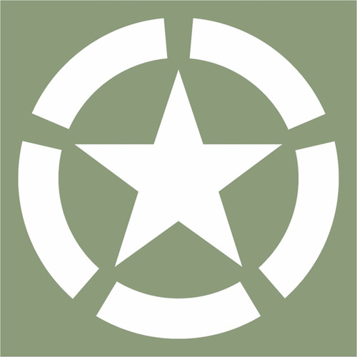 Invasion Star With Circle - Paint Mask | Mil Vehicle Stencils