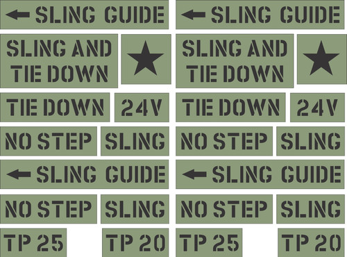 M998 - HUMVEE Decal Set | My Site