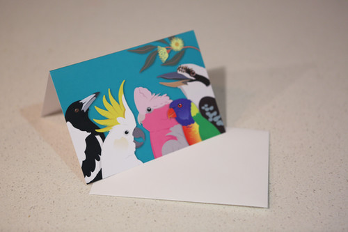 Australian Beaks Blank Greeting Card & Envelope | creativeshell