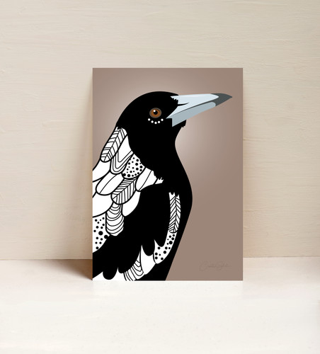 Patterned Maggie the Magpie | creativeshell