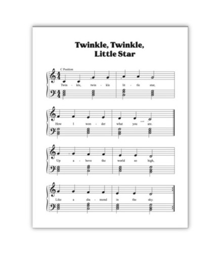 Sheet Music - Twinkle Twinkle Little Star | Lets Play Music
