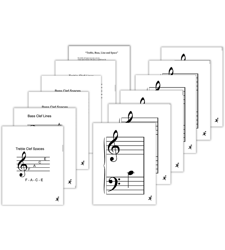 Piano Note Names Flashcards