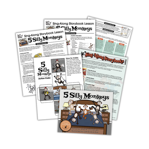 5 Silly Monkeys Sing-Along Storybook Lesson