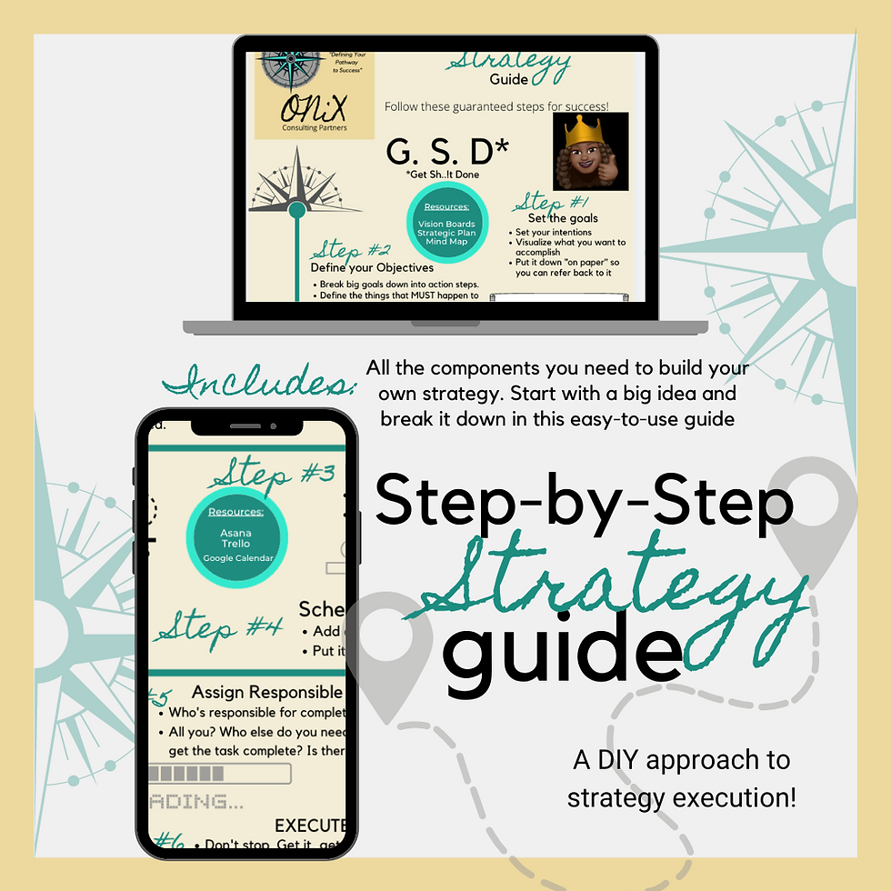 Step-By-Step Strategy Guide | Onix Consulting Partners